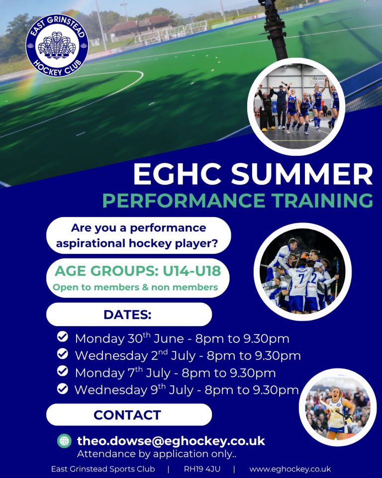 Performance Training Announced! - EGHC News